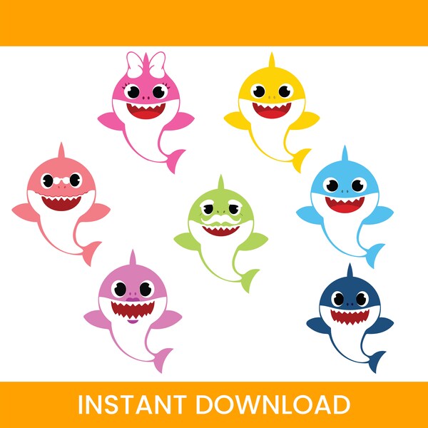 Shark Family Bundle - Etsy