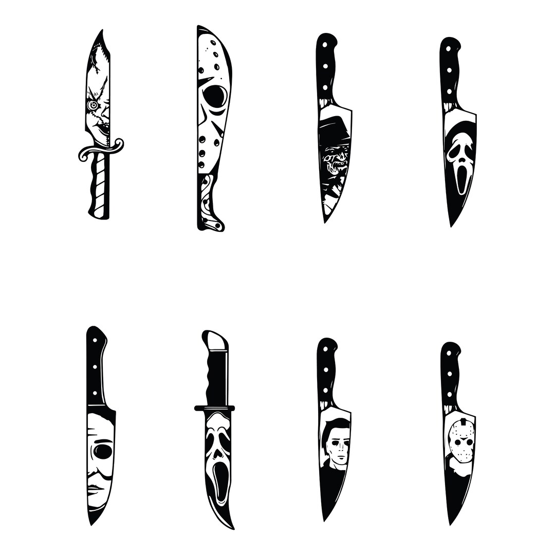 Horror SVG Knife Svg Horror Movie Characters Svg Michael Myres - Etsy