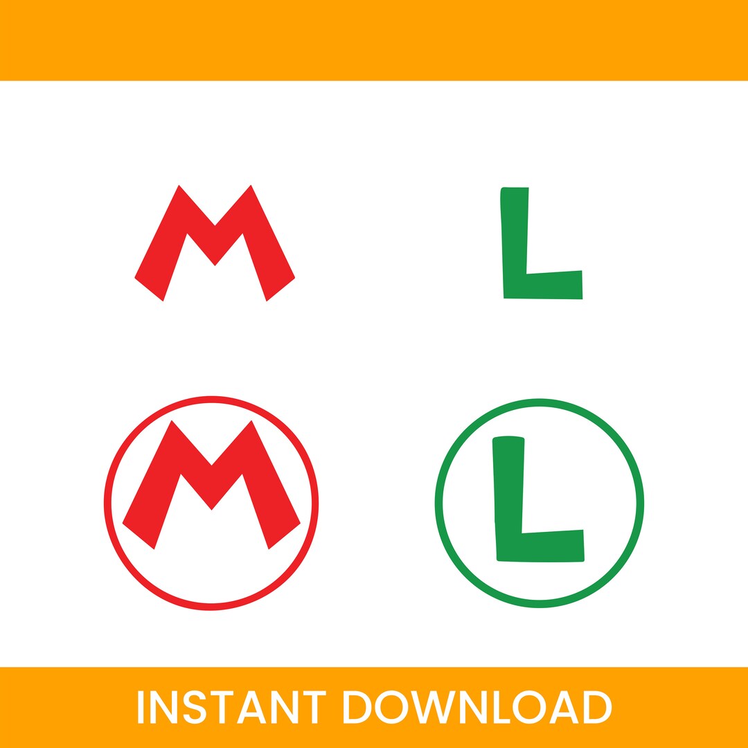 Mario y Luigi Svg Png Mario y Luigi Logo Svg Super Mario - Etsy España