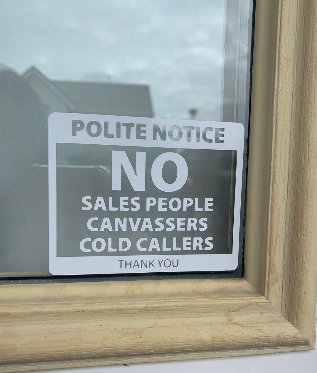 No Cold Callers Vinyl Sticker - Etsy UK