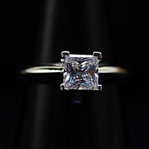 Lab Grown Diamond Princess Cut - Etsy