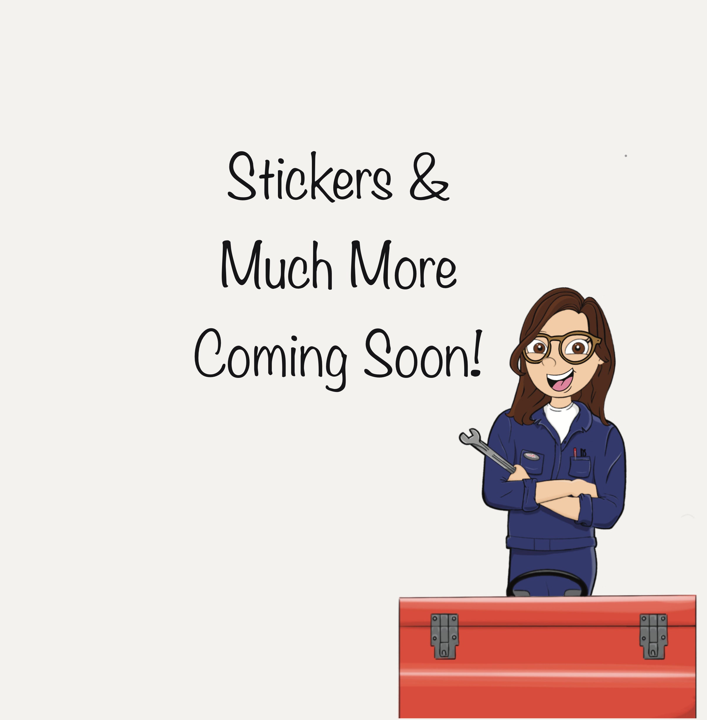 Mechanic Girl Magnet for Toolbox. Woman Mechanic Magnet. Girl With a ...