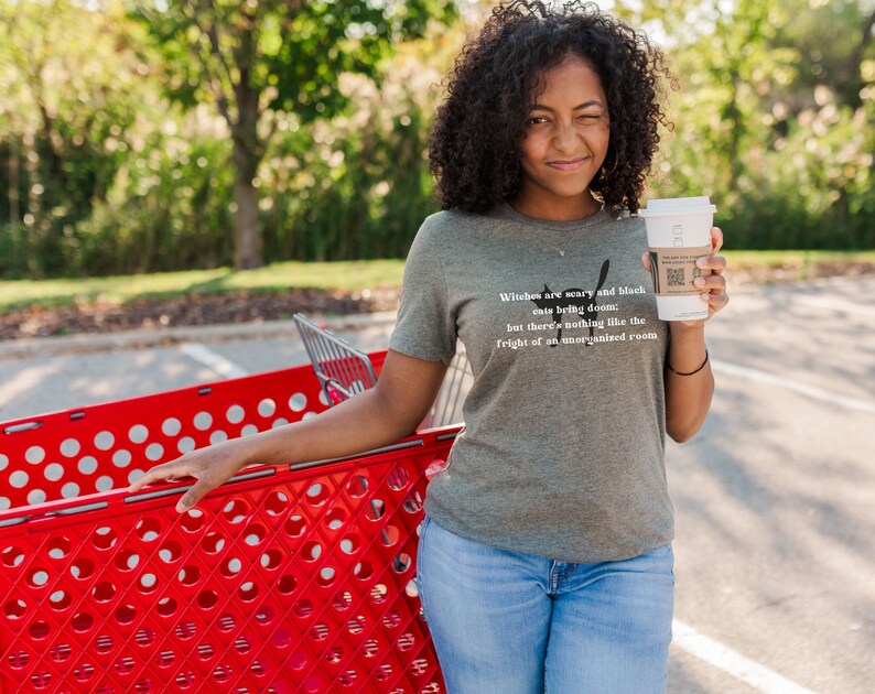 Witches, Black Cats and Unorganized Rooms Tee Shirts | Organizing ...