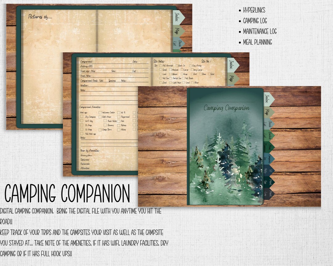 Digitales Camping Begleiter, Camping Logbuch, digitales Camping Logbuch ...