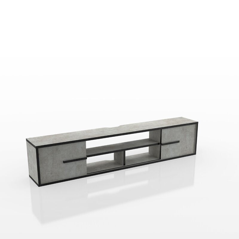 Gray Natural Oak Electra Floating Tv Stand for Tvs up to - Etsy