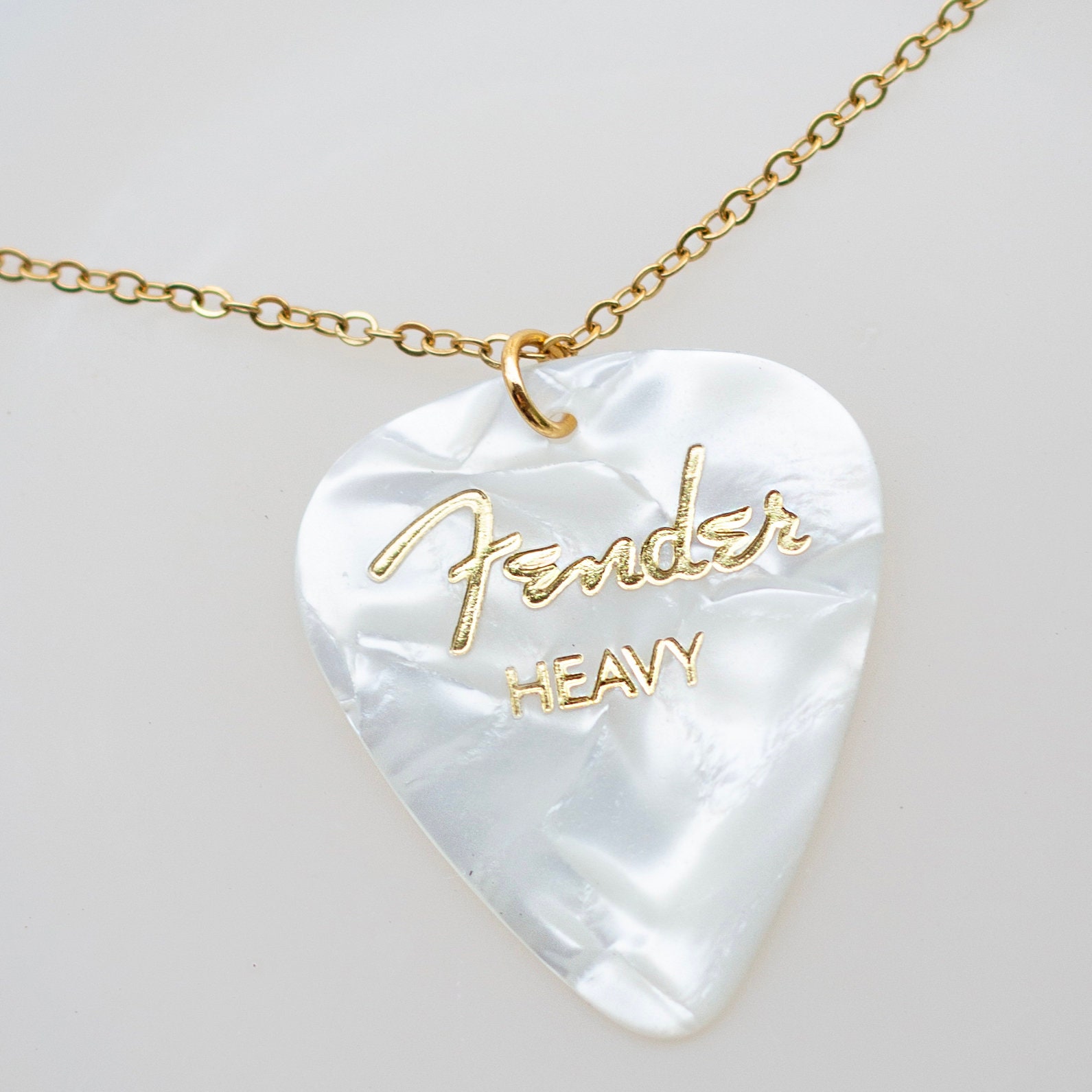 Fender Guitar Pick Necklace - Etsy