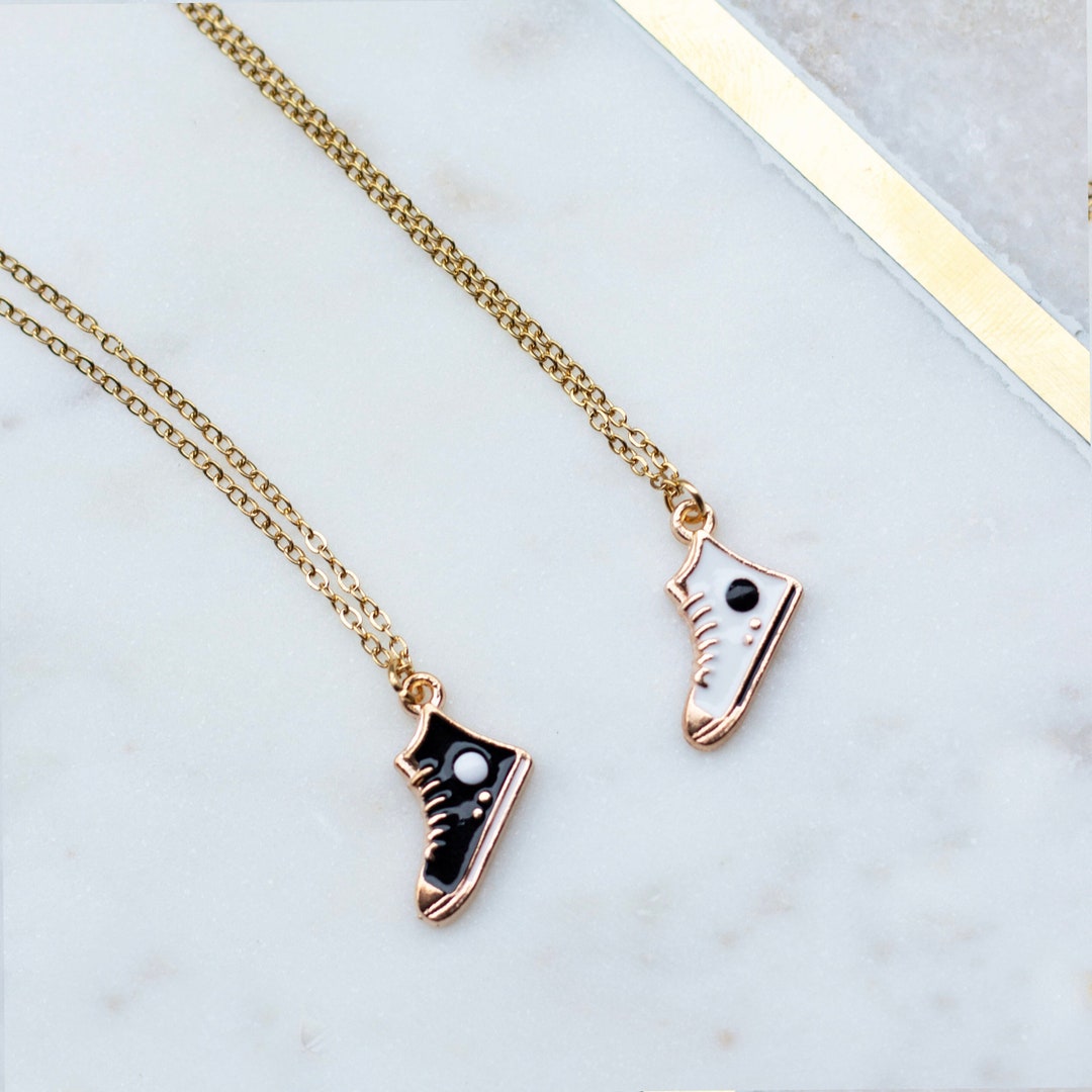 Sneaker Charm Necklace, Converse Jewelry, Kawaii Charm Jewelry - Etsy