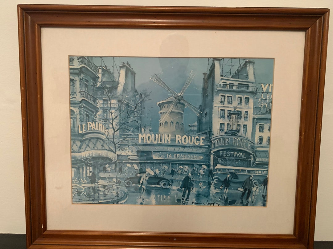 LE MOULIN ROUGE Vintage Print, Paris,france - Etsy