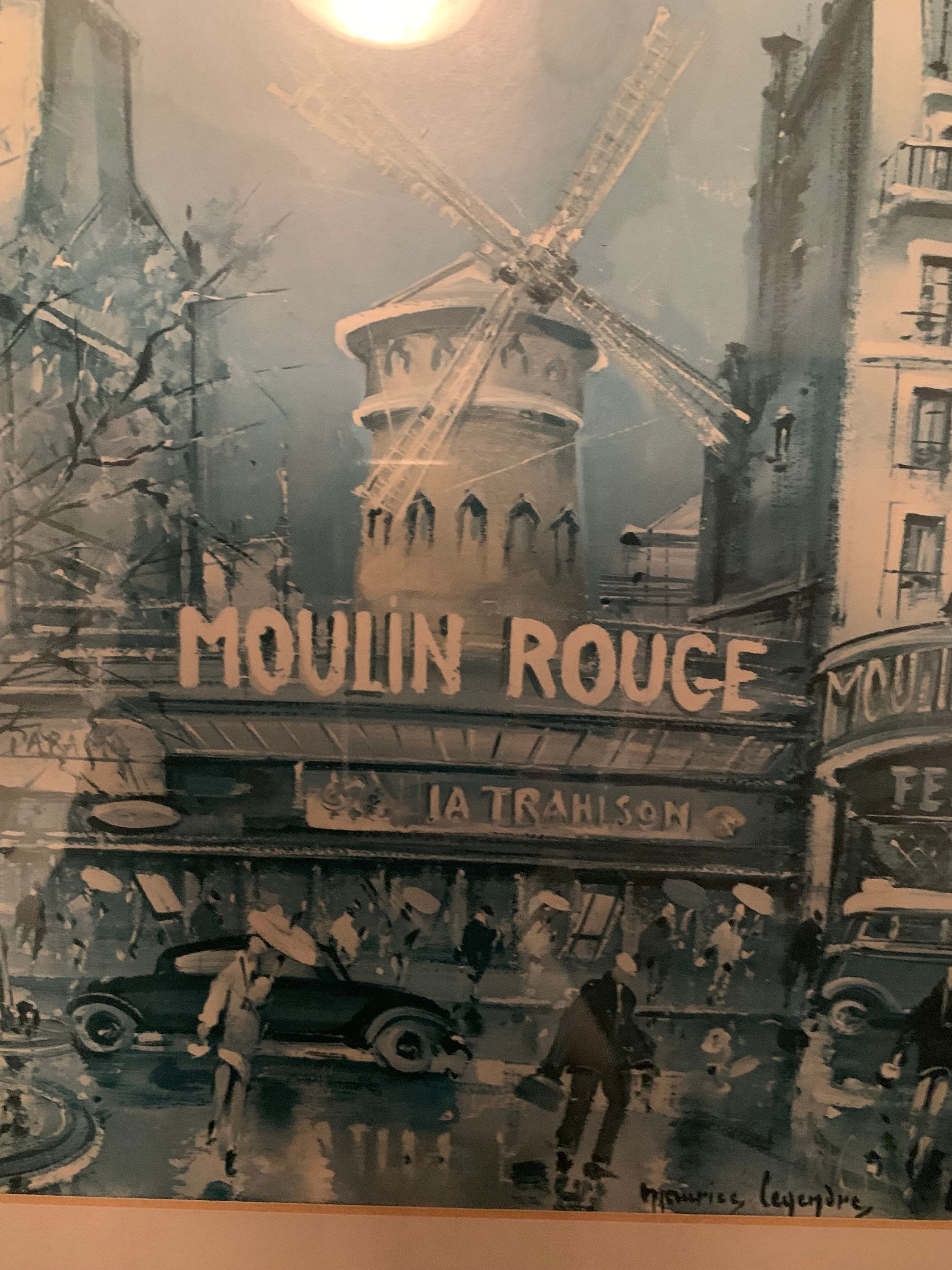 LE MOULIN ROUGE Vintage Print, Paris,france - Etsy