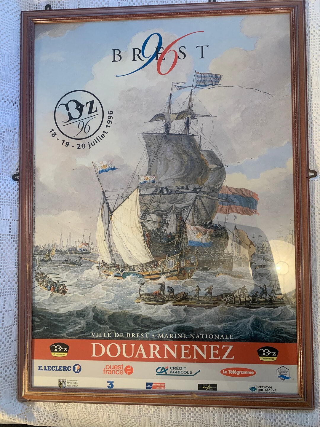 Official Advertising Poster From 1996 for Douarnenez Boat Sailing ...