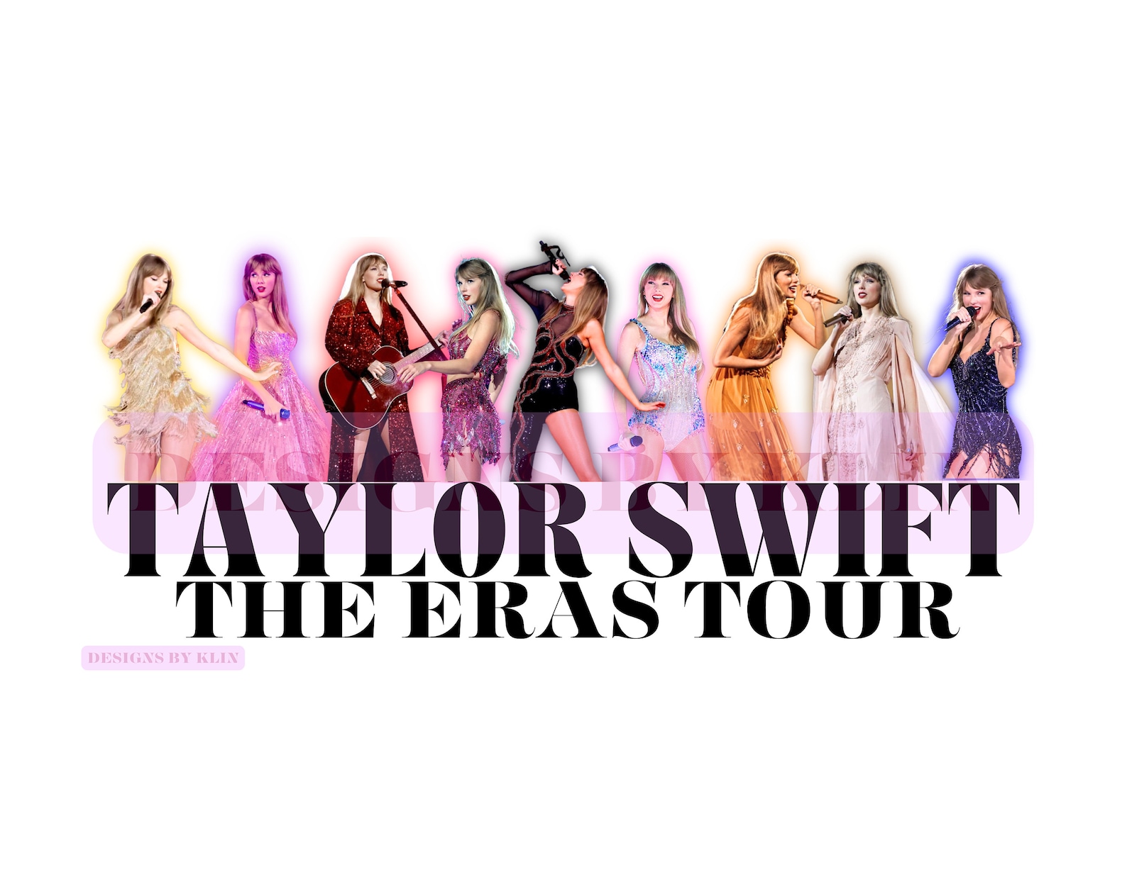 Taylor Swift the Eras Tour Graphic Front and Back PNG DTF Sublimation ...