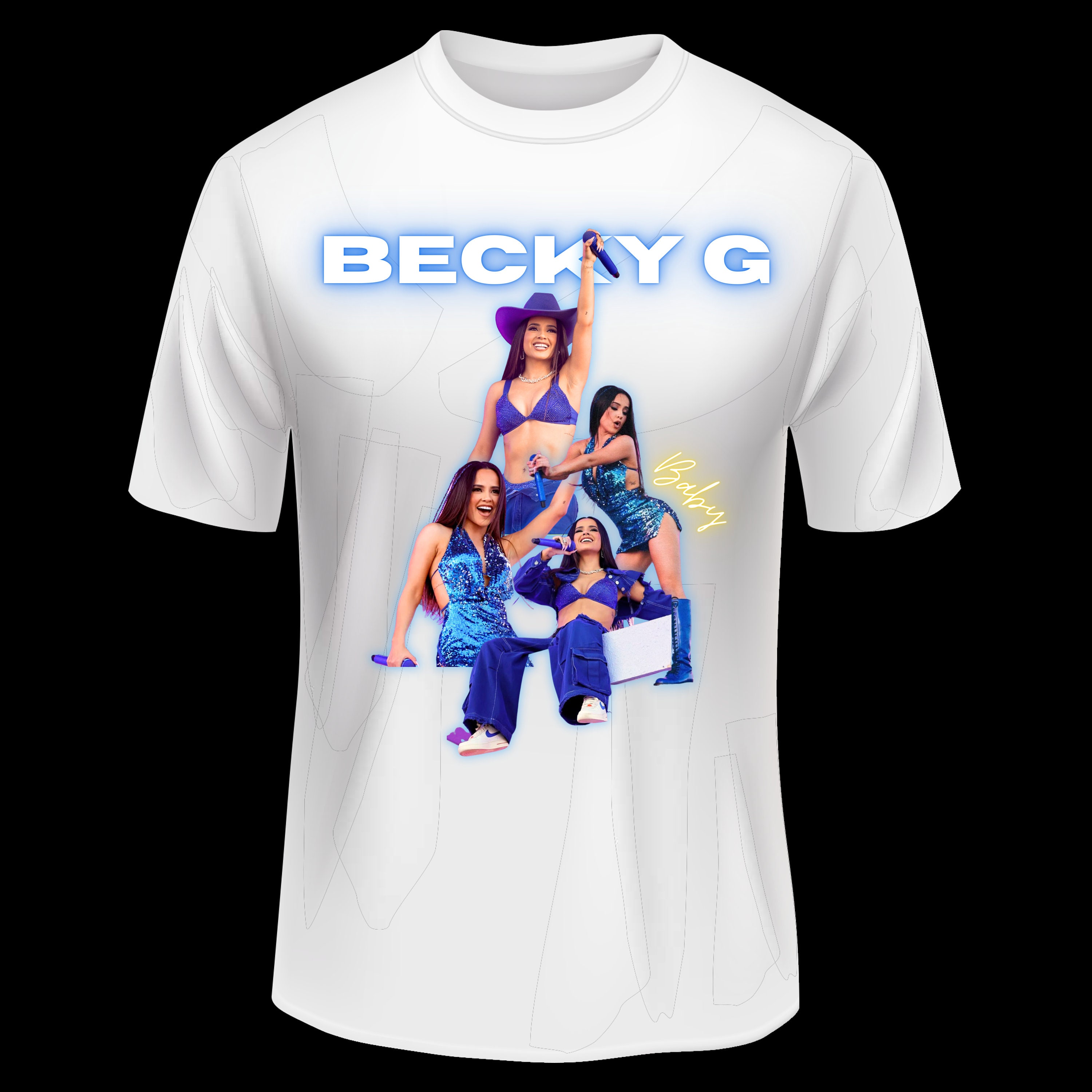 Becky G Vintage PNG Sublimation DTF SVG Coachella Becky G Graphic Merch ...