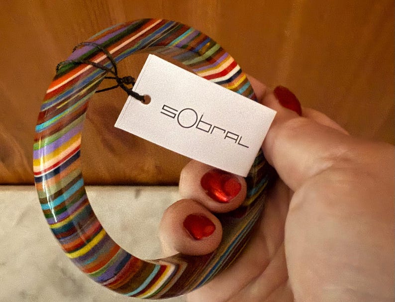 Carlo Sobral Brazil Pop Art Bangles/bracelets 6 Sizes (goes With Pop ...