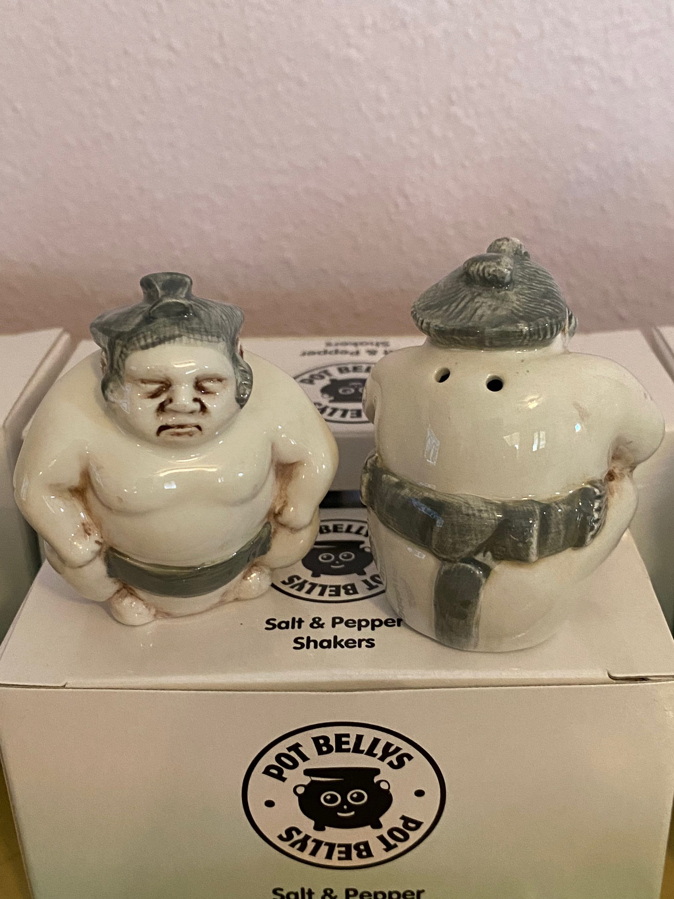 Harmony Kingdom Pot Bellys Salt and Pepper Shakers - Santa, Fireman ...