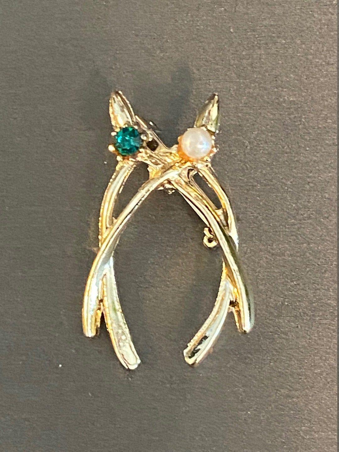 Double Wishbone Pin/brooch - Etsy