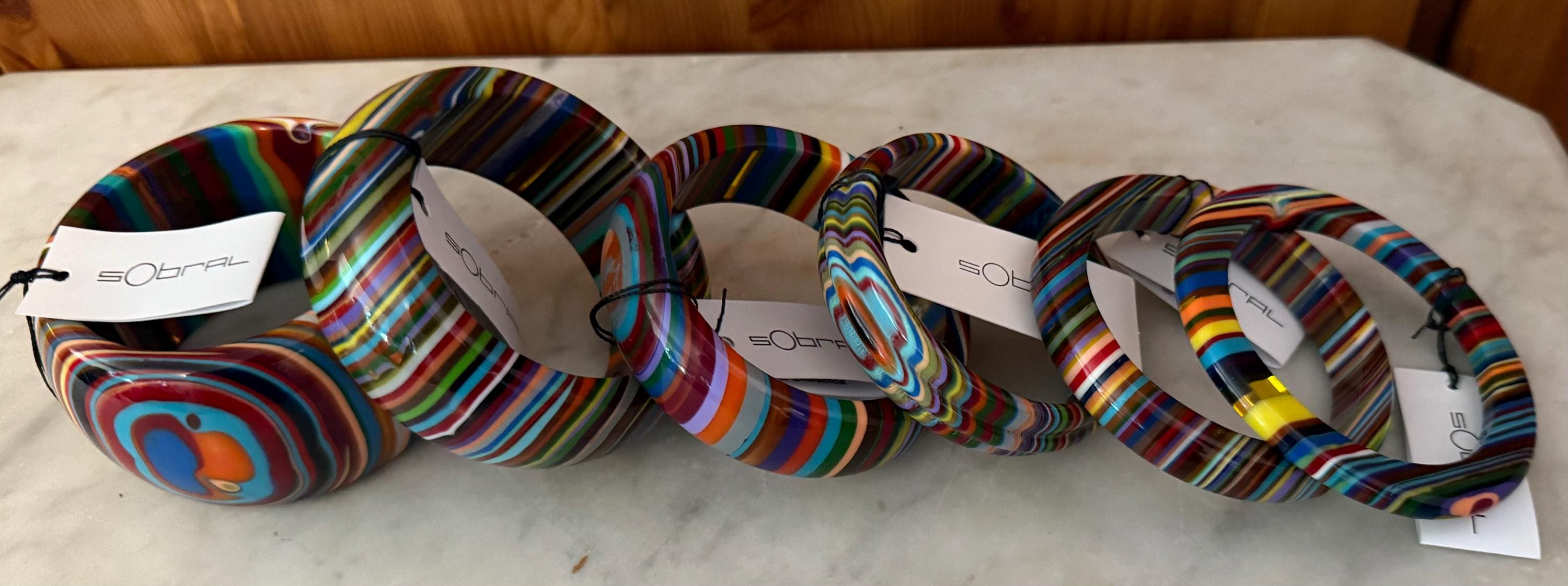 Carlo Sobral Brazil Pop Art Bangles/bracelets 6 Sizes (goes With Pop ...