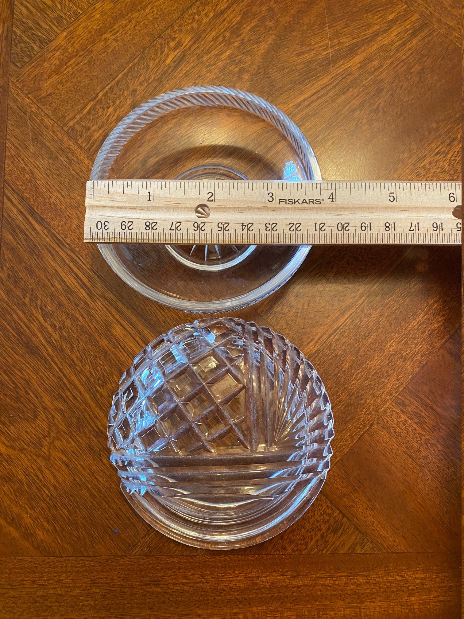 Cut Crystal Powder/trinket Box - Etsy