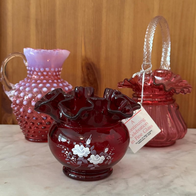 Cranberry Glass - Etsy