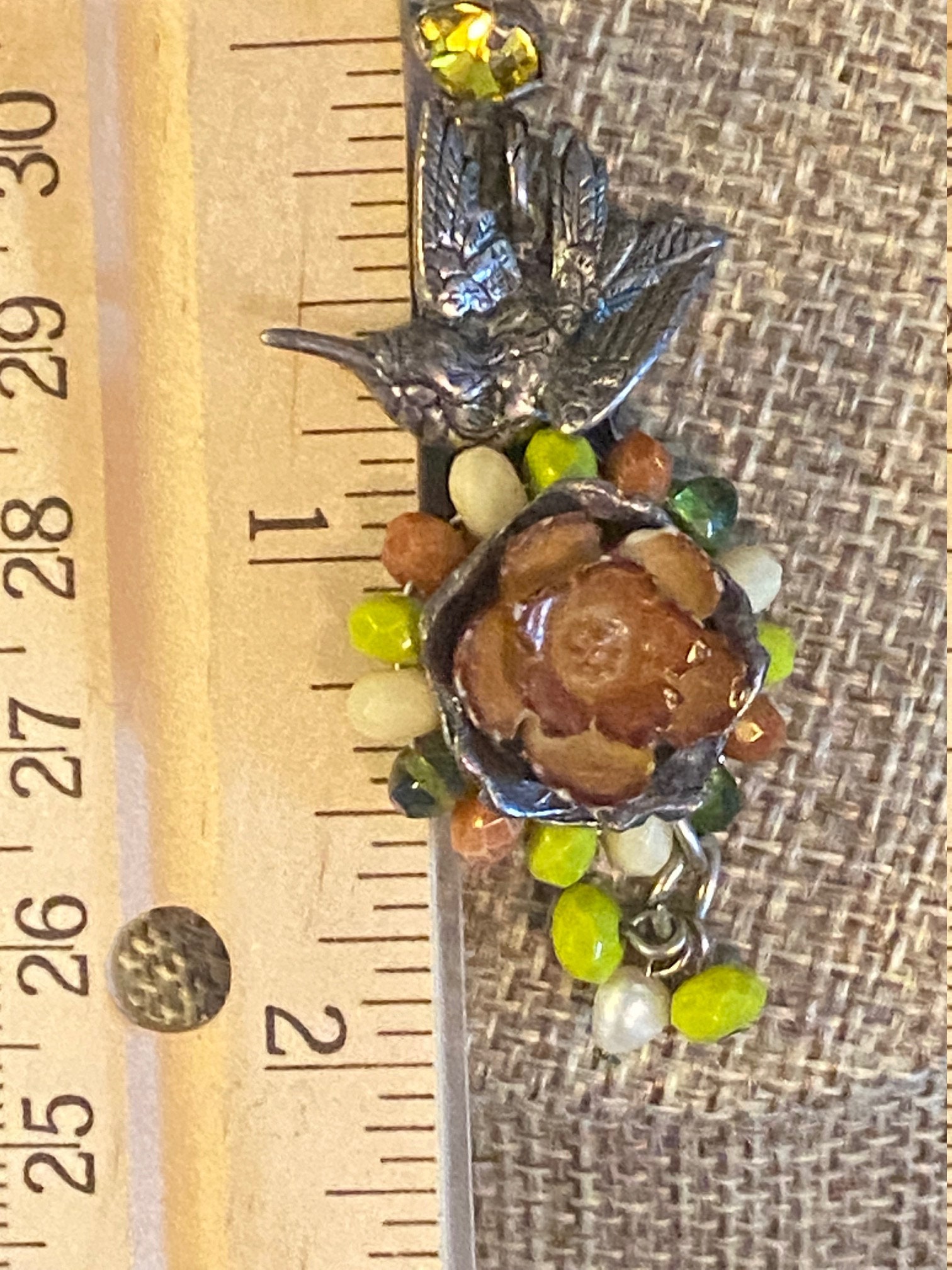 Vintage Mary Demarco La Contessa Hummingbird Earrings - Etsy