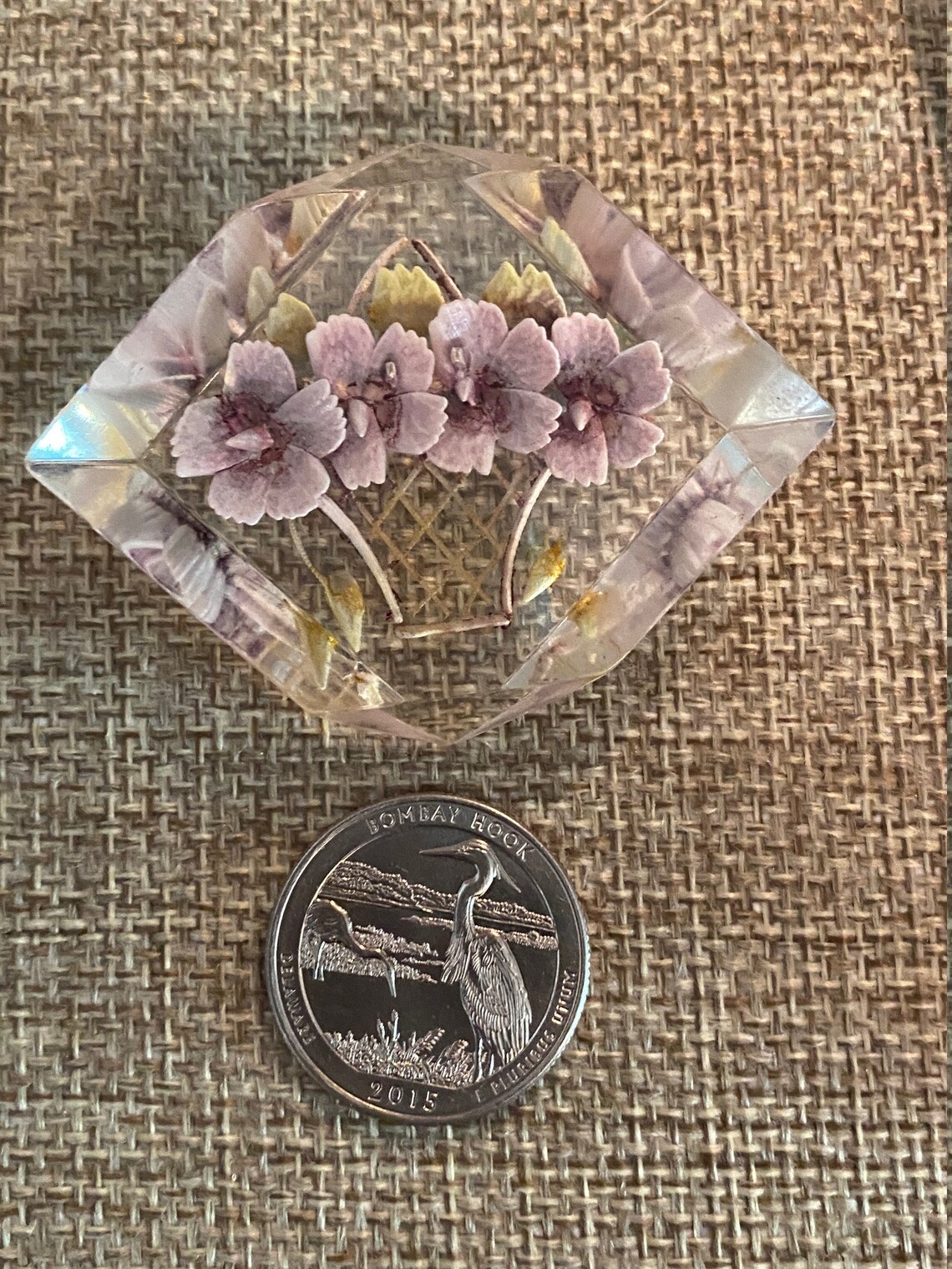 Mid Century Reverse Carved Lucite Flower Jewelry - Etsy