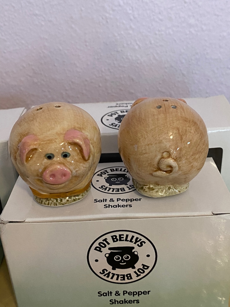 Harmony Kingdom Pot Bellys Salt and Pepper Shakers - Santa, Fireman ...