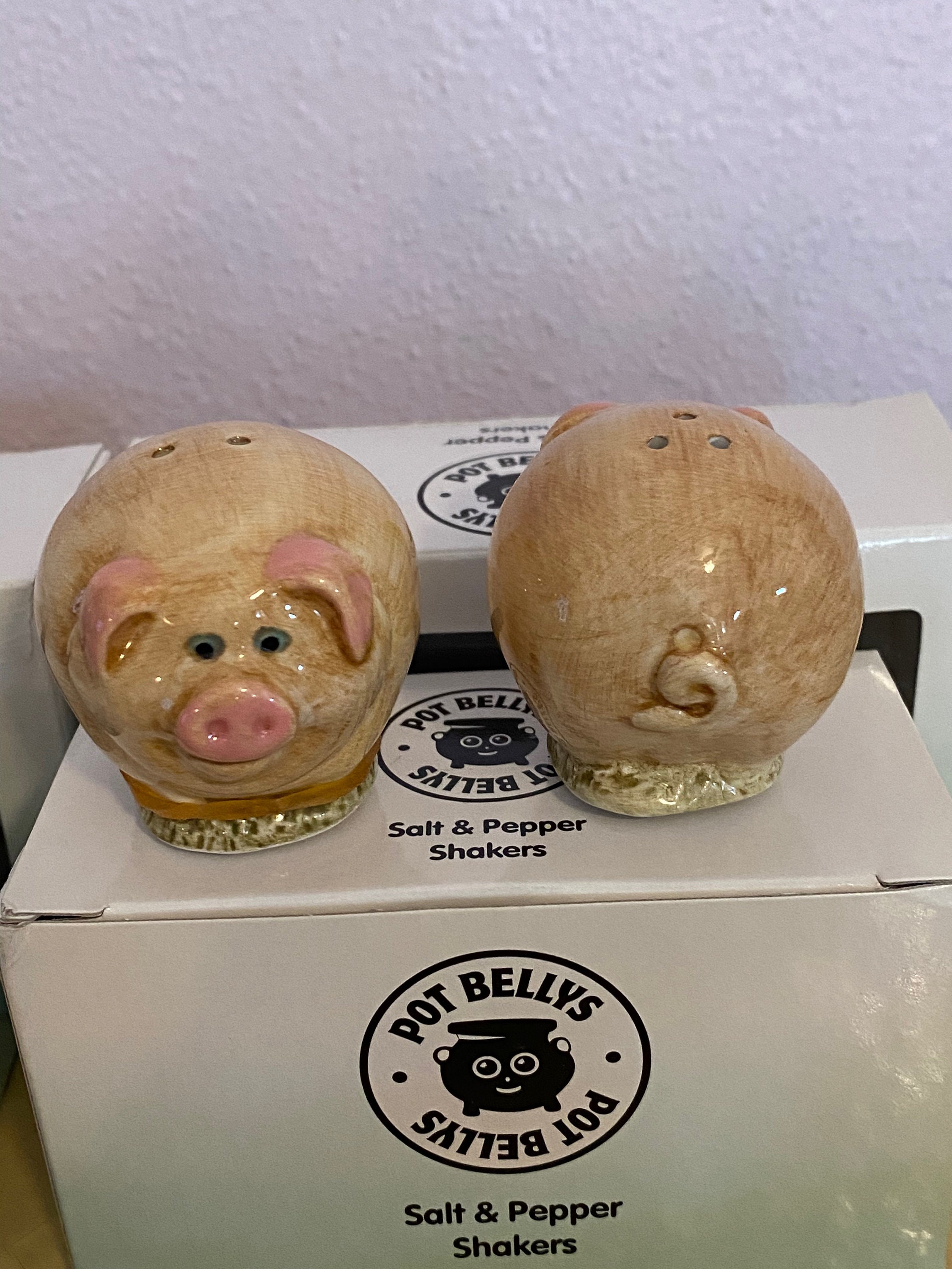 Harmony Kingdom Pot Bellys Salt and Pepper Shakers - Santa, Fireman ...