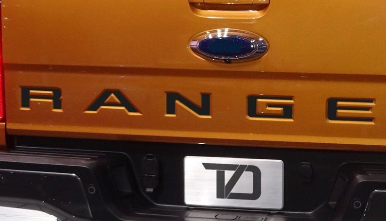 Premium Cast Vinyl Insert Letter Decals for 2019-2023 Ranger Tailgate ...
