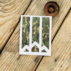 Retro Mountain Topographic Decal - Etsy