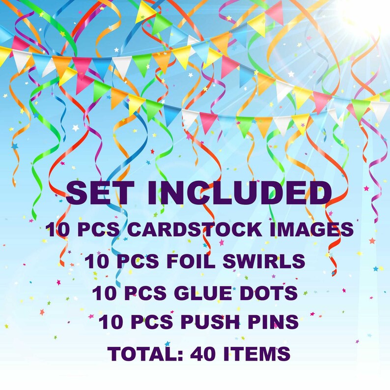 10 Pcs Pop-it Party Hanging Swirls Cute Ceiling Streamers | Etsy