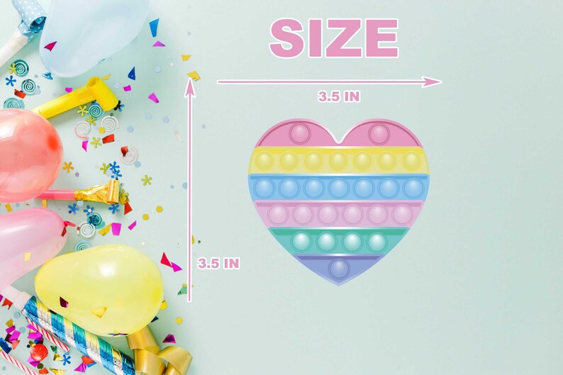 8 PCS Pop-it Stickers Fid-get Toy Stickers Pop-it Birthday - Etsy