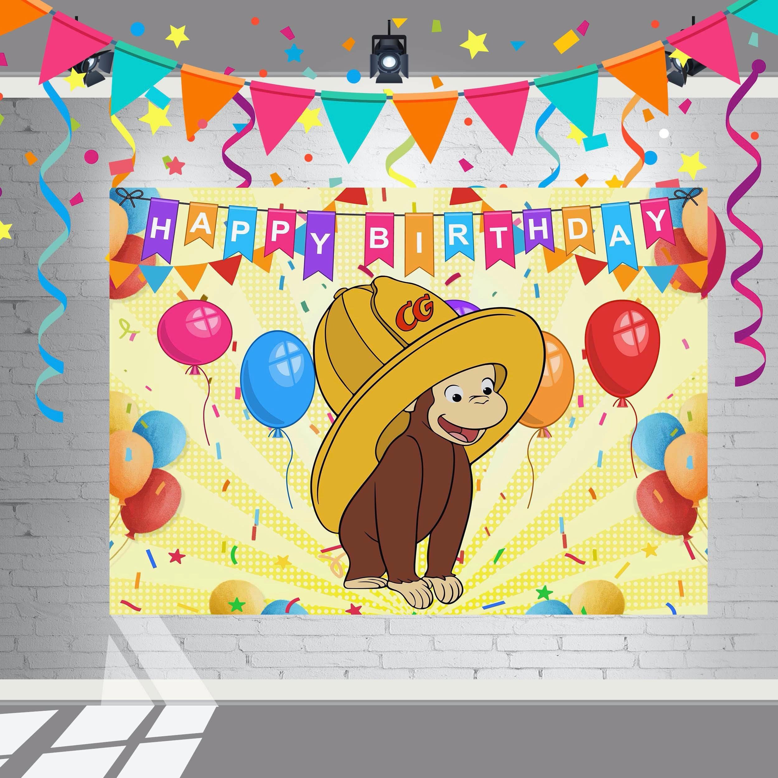 Curious George Backdrop