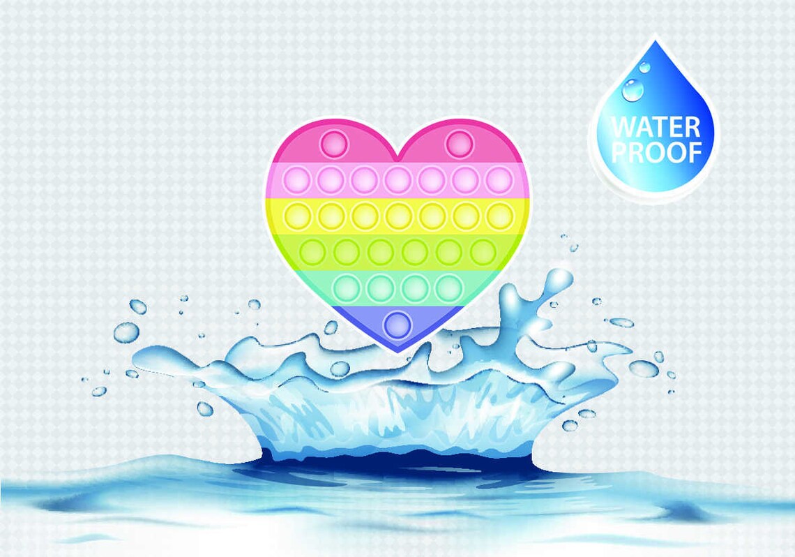 25 PCS Pop-it Stickers Fid-get Toy Stickers Pop-it - Etsy