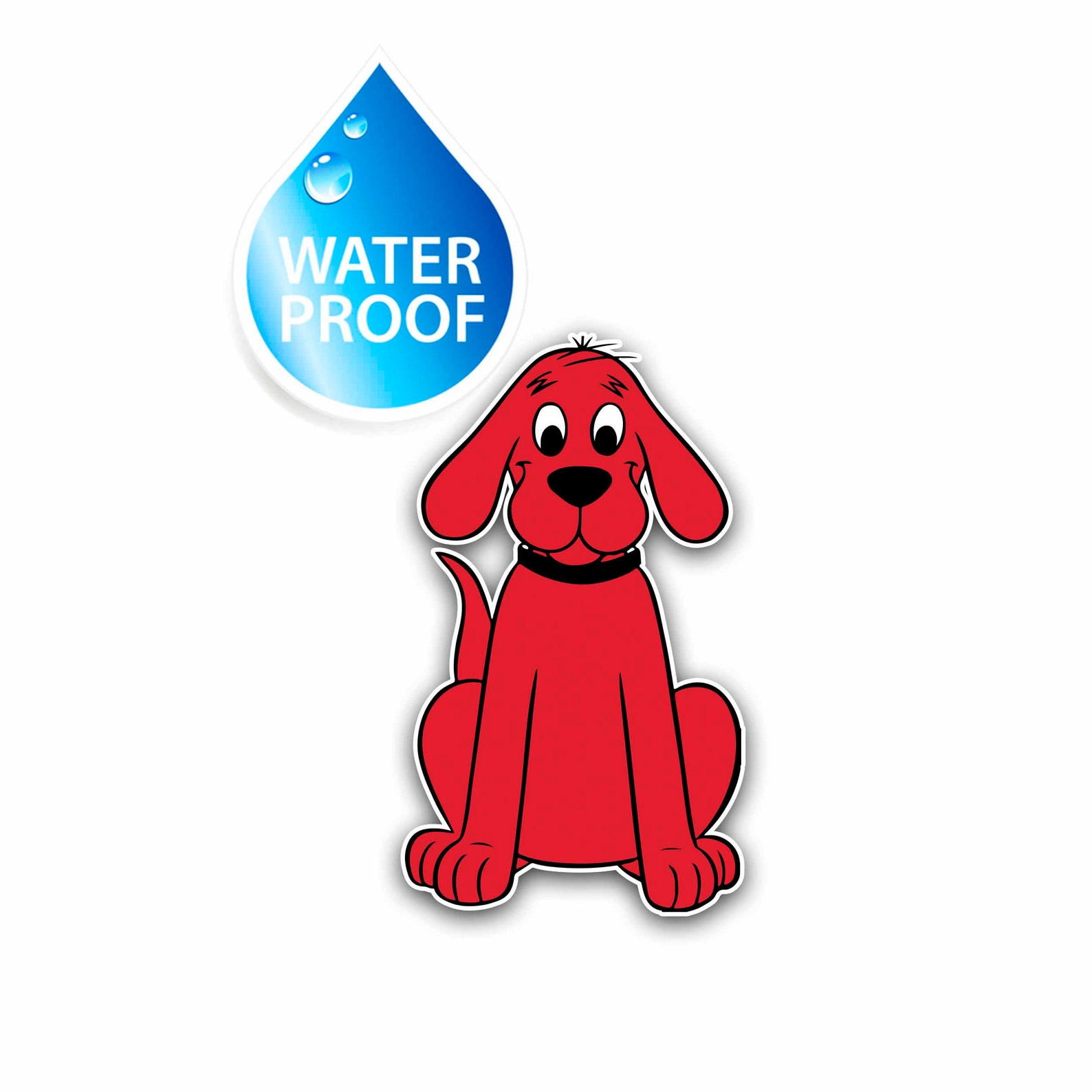 The Red Big Dog Stickers for Kids 25 PCS Vinyl Decals Red - Etsy