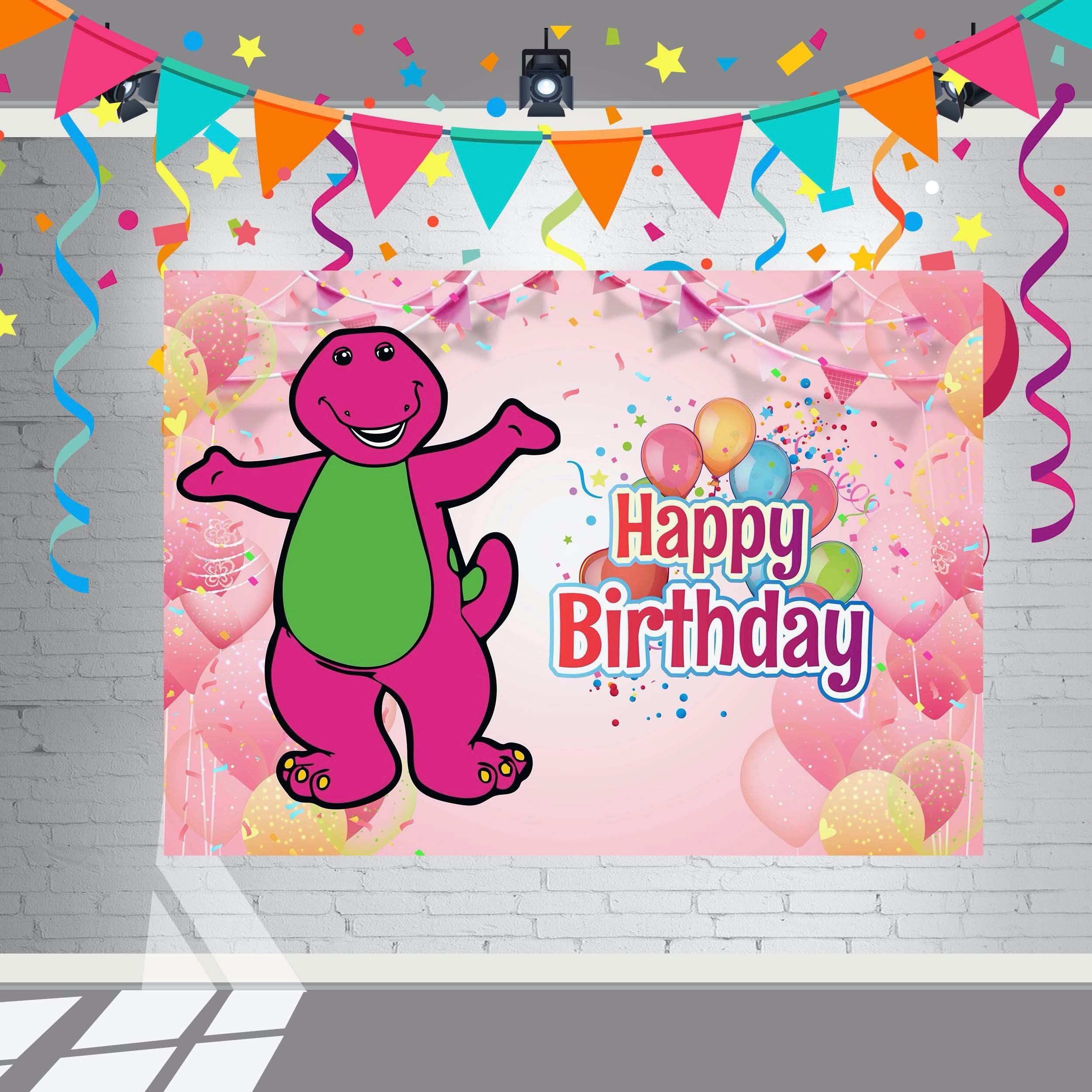 Barney Birthday Background