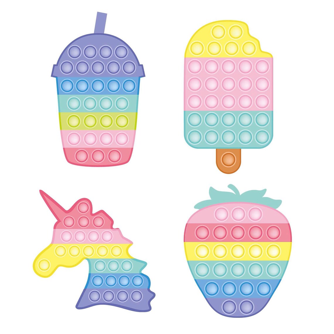 10 pcs Pop it Birthday Invitation cards. Pop it Birthday Party | Etsy