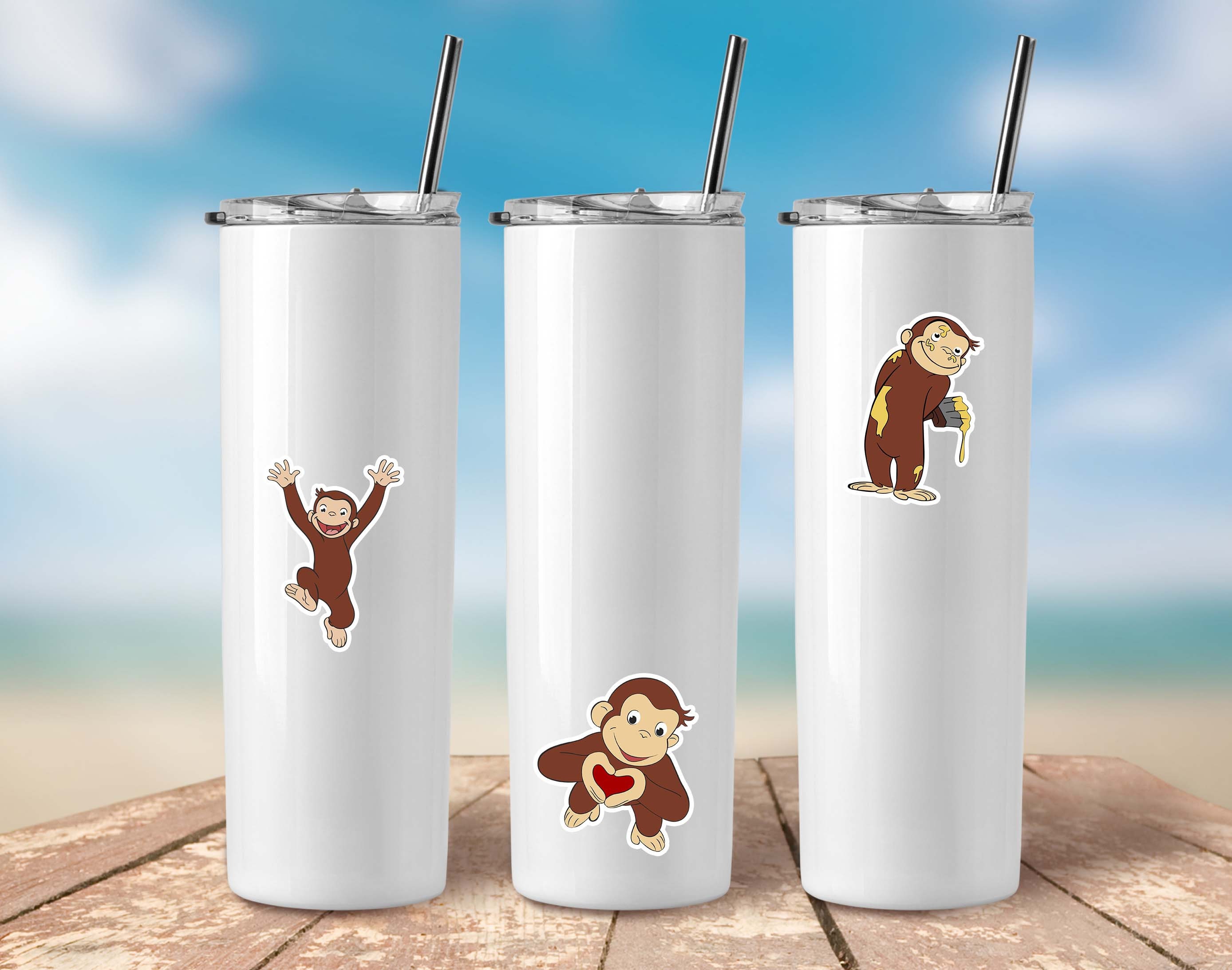 Curious-george Stickers for Kids 25 PCS Vinyl Decals Blue - Etsy