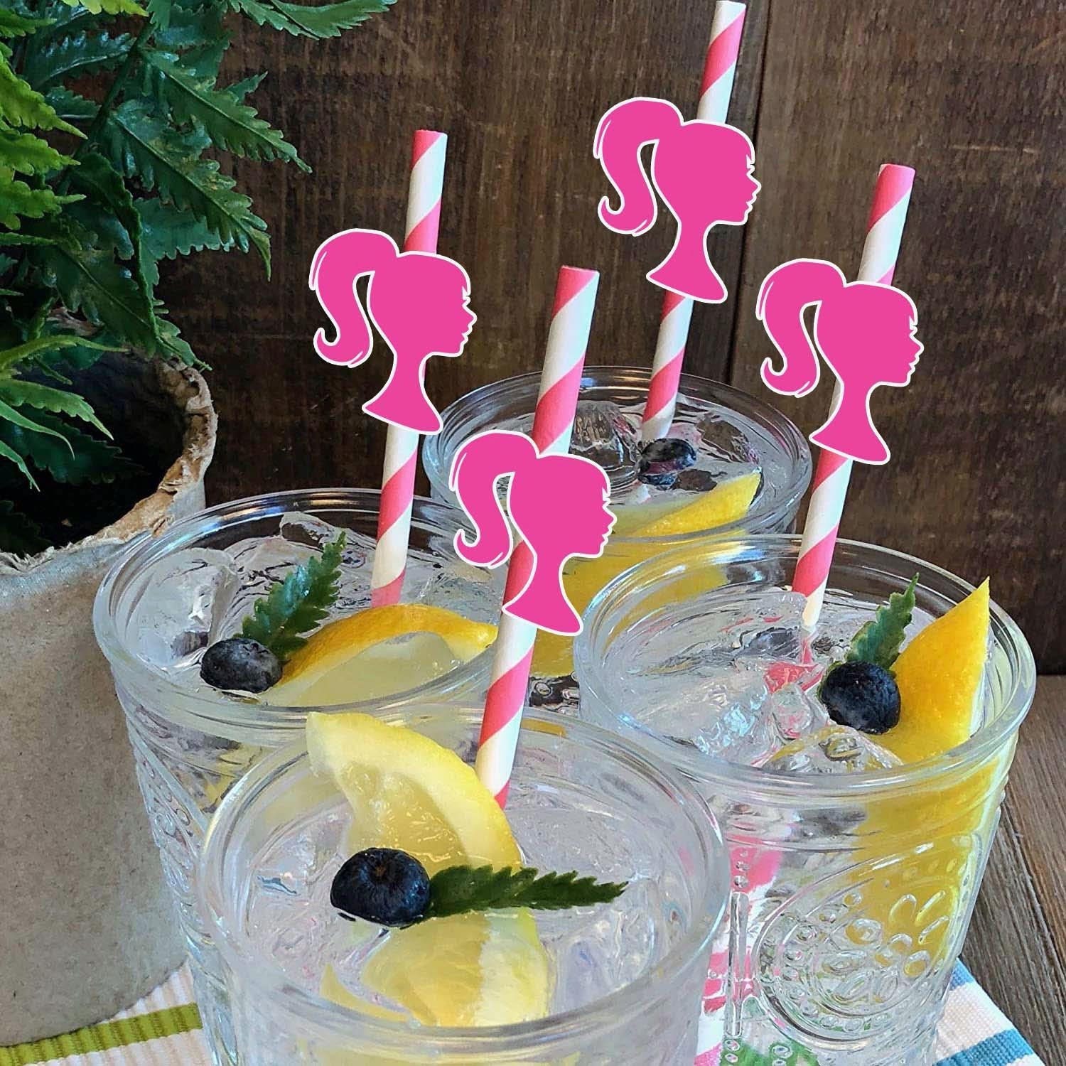 Black Barbie Straw Topper - Etsy