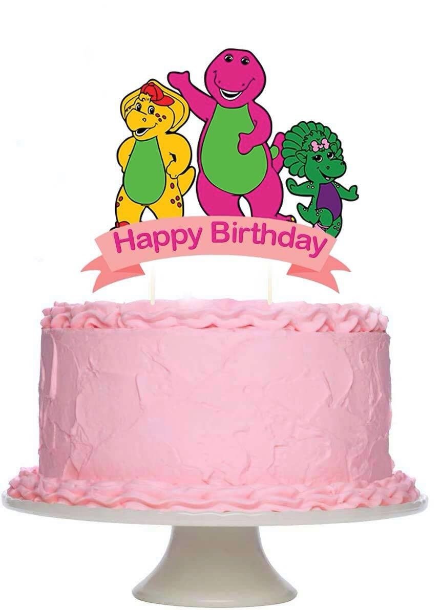 Fondant Barney Cakes