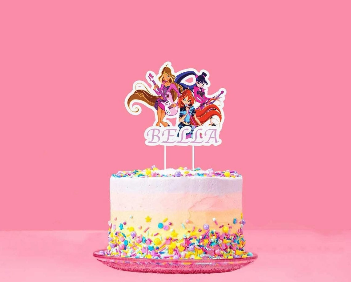 Winxs Club Cake Topper of Cartoon for Birthday Party - Etsy