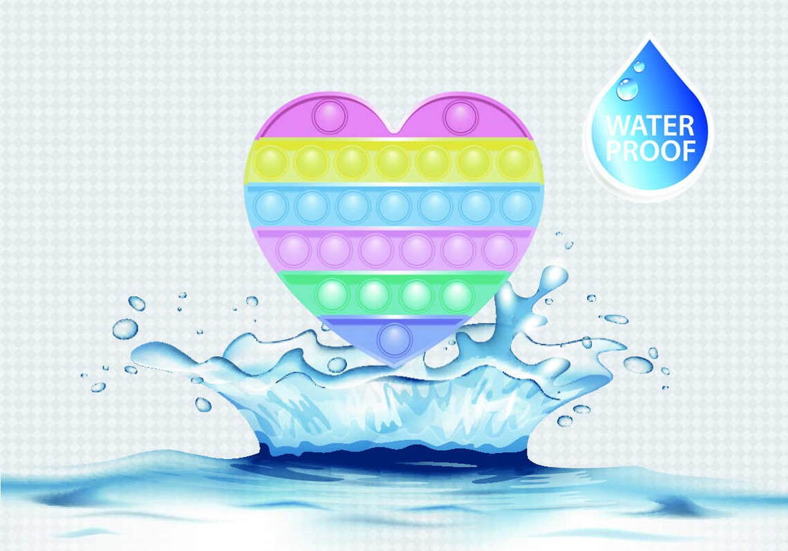 8 PCS Pop-it Stickers Fid-get Toy Stickers Pop-it Birthday - Etsy