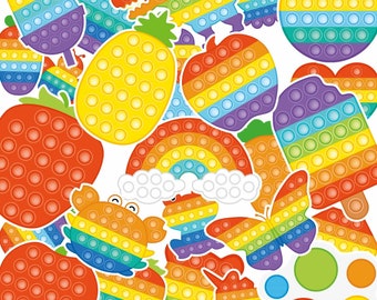 Popit Stickers | Etsy