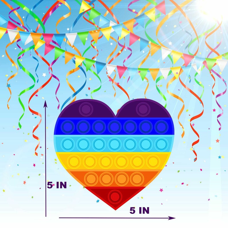 10 Pcs Pop-it Party Hanging Swirls Cute Ceiling Streamers - Etsy