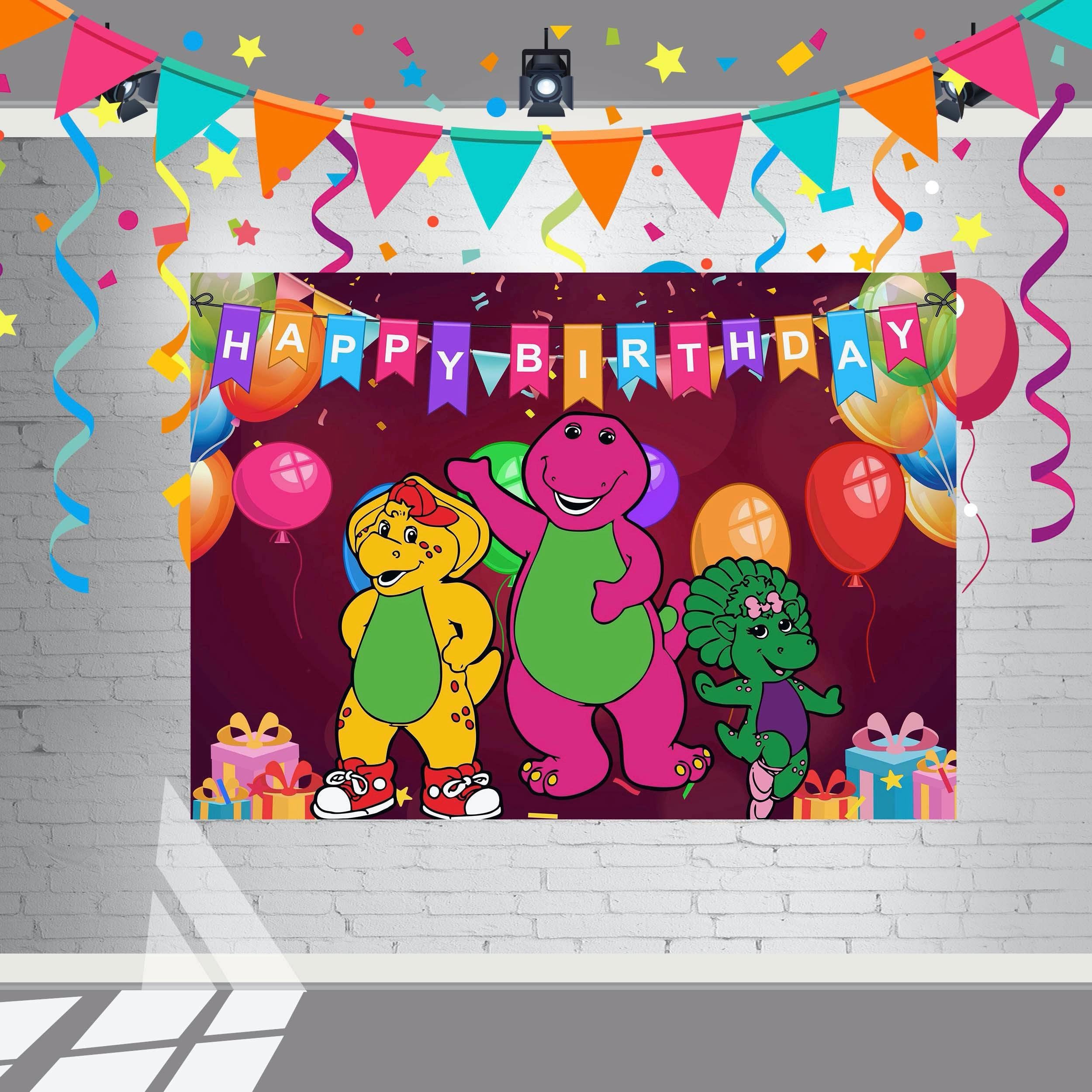 Barney Birthday Background