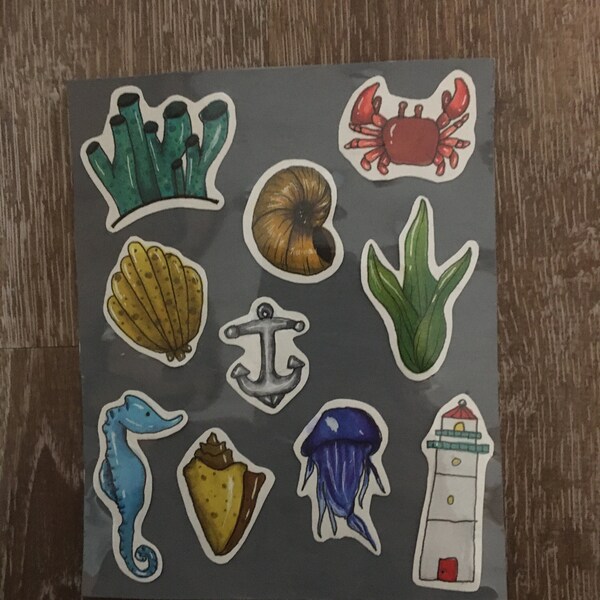 Hand Cut Stickers - Etsy