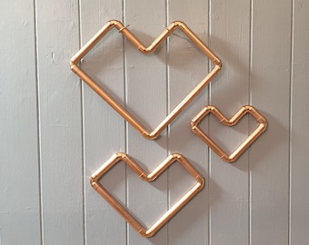 Copper Pipe Wall Art - Etsy UK