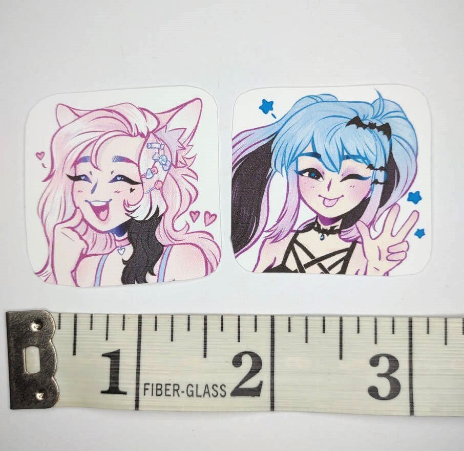 Cute Cartoon Girl Stickers - Etsy