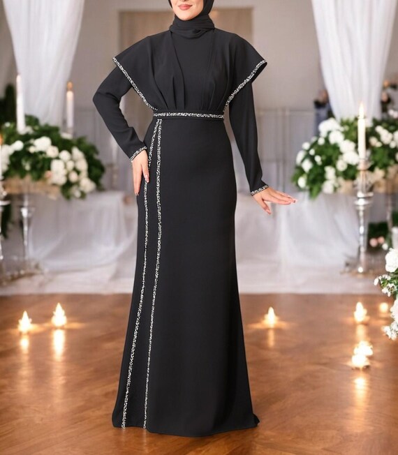 Wedding Dress Sequin Dress Long Abaya Maxi Dress Burqini Muslim Wedding Dress Prom Dress Women Dress Islamic New Dress Etsy UK