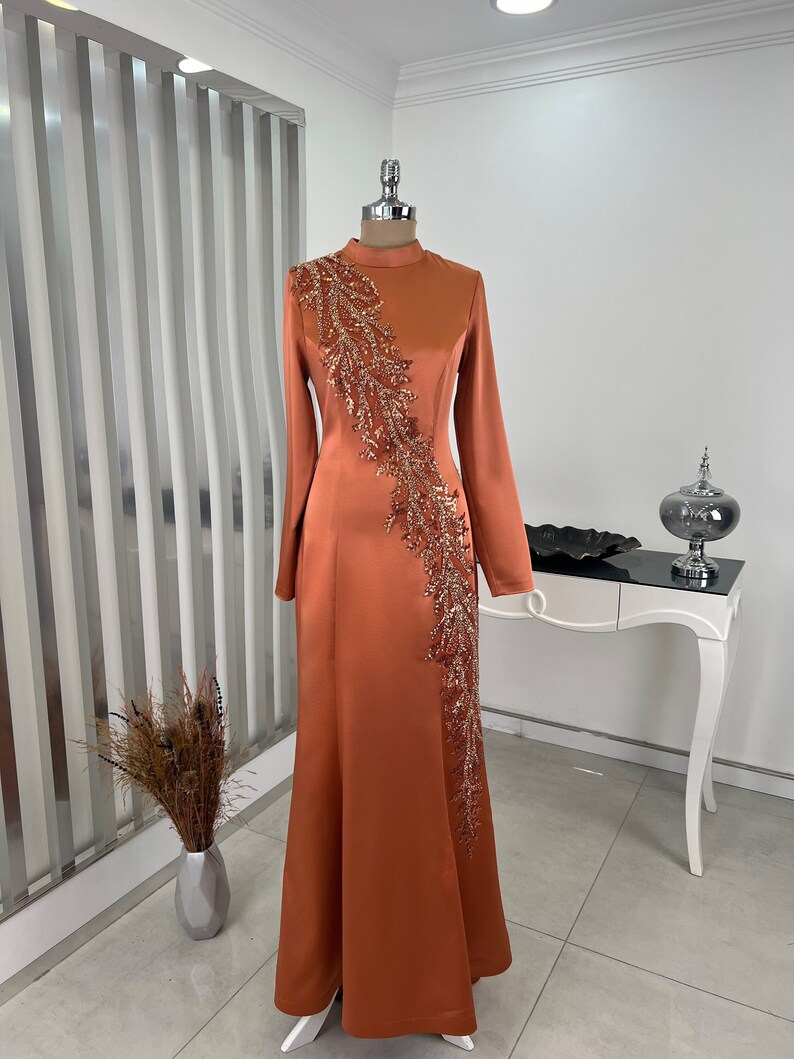 Exclusive Satin / Wedding Dress / Prom Dress / Islamic Cloth / - Etsy