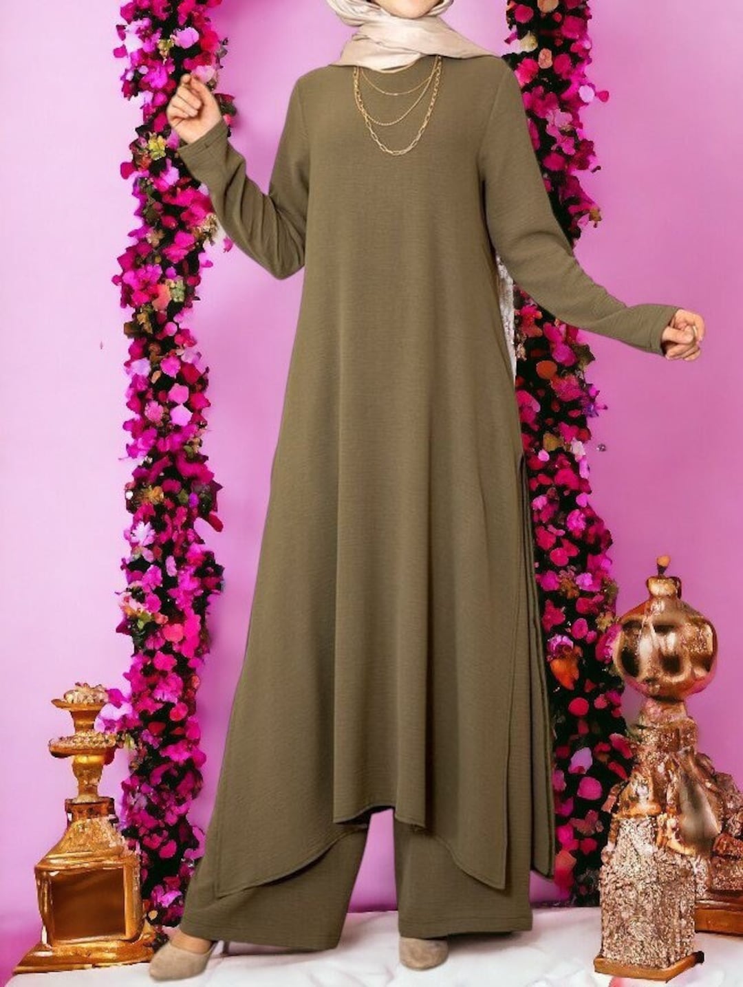 Muslim Abaya / Islamic Dress / Suit / Two Pieces of Islamic Suit / Gift ...