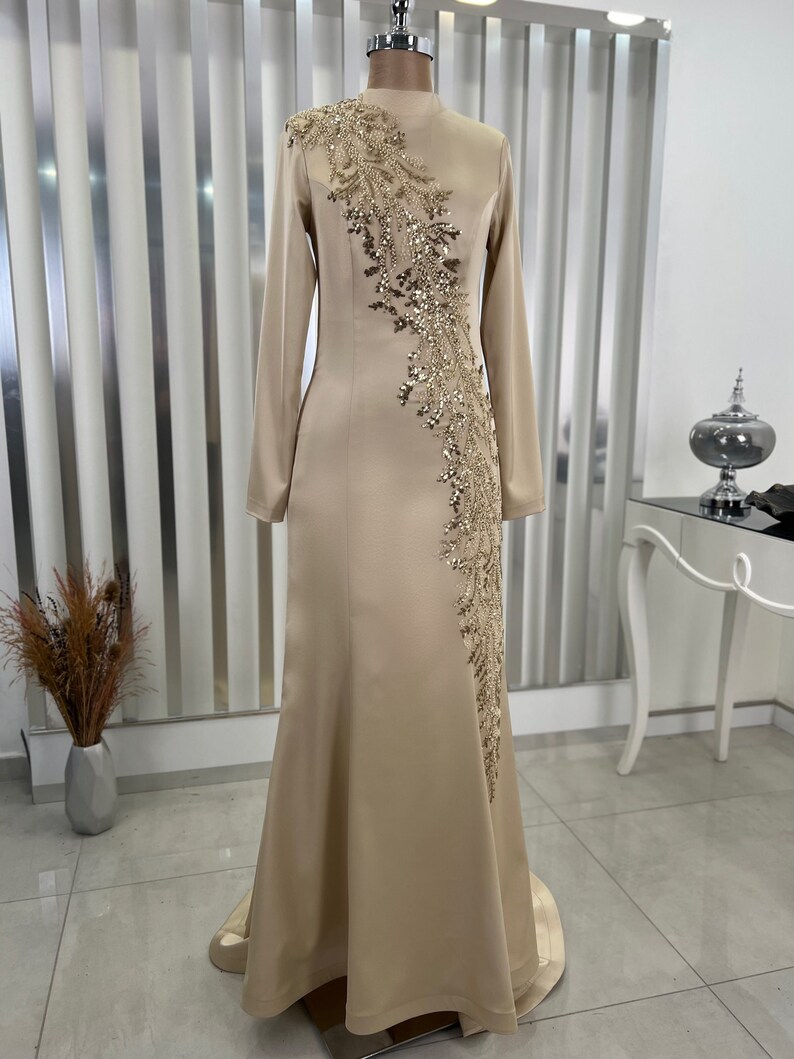 Exclusive Satin / Wedding Dress / Prom Dress / Islamic Cloth / - Etsy